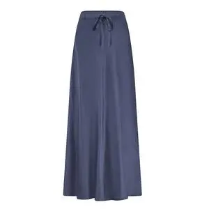 THE SUMMER EDIT Silk Bias-cut Skirt - Blue