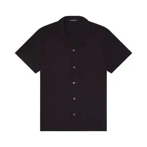 PLAYALUXE Saint Tropez Cabana Shirt Onyx - Black
