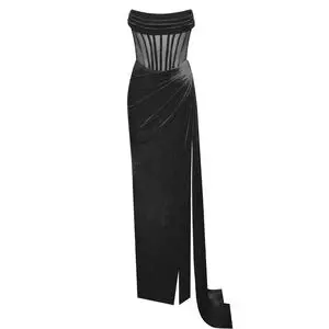 Miss Circle Slit Evening Dresses