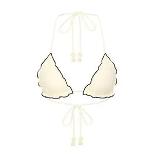 AURA MARIS Perla Triangle Bikini Top - White