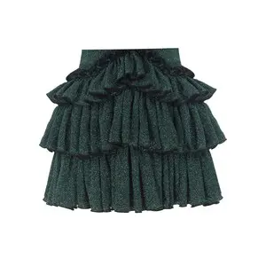 NUR KARAATA Bellano Sparkle Mini Skirt