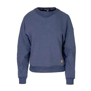 OH!ZUZA NIGHT&DAY Cotton Melange Short Sweatshirt - Blue