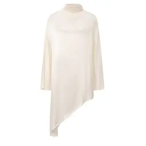 FRONT ROW SHOP Asymmetric Slouch-neck Blouse