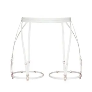 MONIQUE MORIN LINGERIE Frisson Garters - White