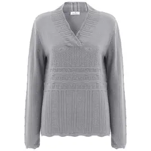 PERALUNA Cashmere Blend Shawl Collar Pullover