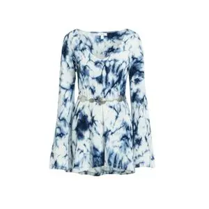 Sab Studio Elowyn Mini Dress With Belt - Black/blue