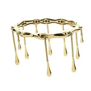 LUCY QUARTERMAINE Drop Bangle In Vermeil Gold