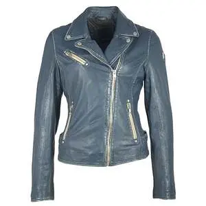 Mauritius Sofia Rf Leather Jacket - Blue