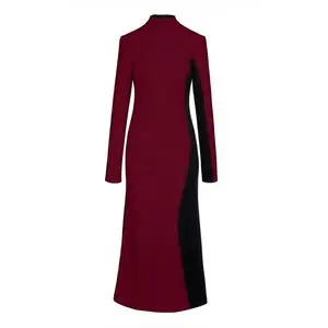 BLUZAT Bicolor Modal Maxi Dress