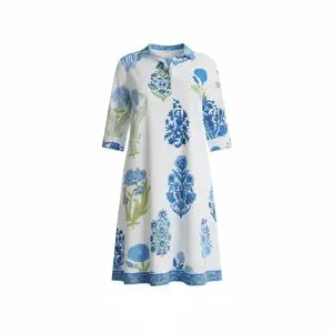MARY MARSHMALLOW Delray Floral Print Dress - Blue