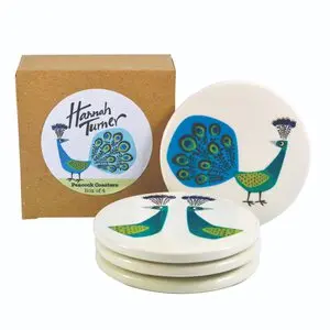 Hannah Turner Peacock Coasters