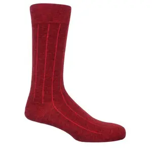PEPER HAROW - MADE IN ENGLAND Indulgent Cashmere Socks Red