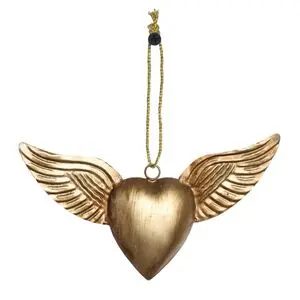 LILA RASA Little Heart Hanging 5x1x5 Cm X 2pcs - Gold