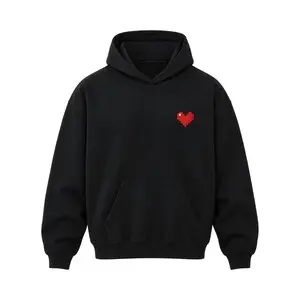 MYSIMPLICATED Cotton Hoodie With Graphic Detail - Black/red