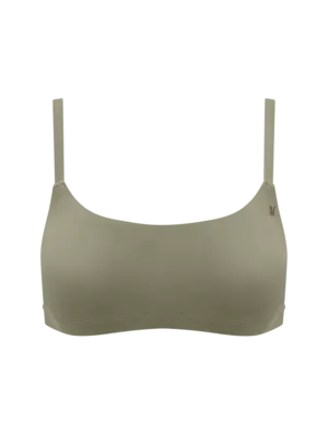 NUDEA The Stretch Scoop Neck Bralette Sage - Green