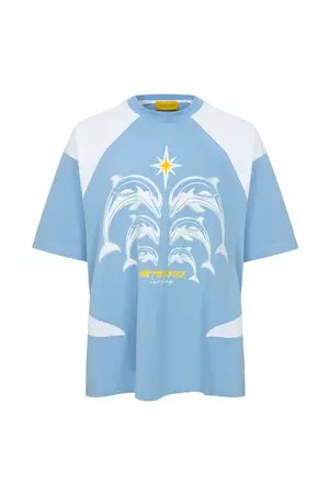 JE TE VEUX Off Shore Dolphin Printed T-shirt