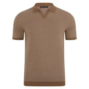 Paul James Knitwear Ribbed Polos For Men