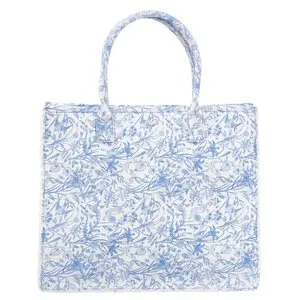 FABLE ENGLAND Bunny Blues Structured Tote