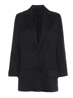 HELENE GALWAS Barbara Relaxed Blazer - Black