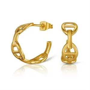 EMMA HOLLAND JEWELLERY Link Hoop Earrings - Gold