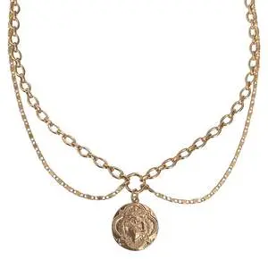 IN CAUDA VENENUM Messiah Heart Pendant Necklace - Gold