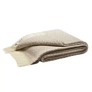 LO DECOR Neutrals Indianina Cashmere Throw Blanket - Beige