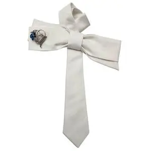 NANDANIE White Grace Bowtie-brooch Edition Sapphire Heart Swirl - Blue