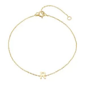 POSH TOTTY DESIGNS 9ct Solid Initial Charm Bracelet