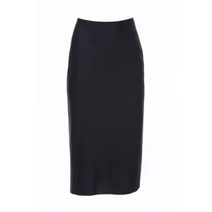 CARLOSLINES Bias Satin Skirt