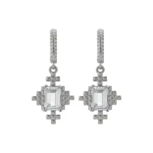 ZOË & MORGAN Zoe And Morgan Reya White Topaz Earrings