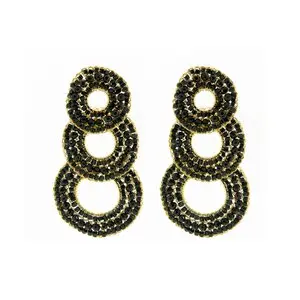 LAVISH BY TRICIA MILANEZE Gush Cascade Earrings - Black