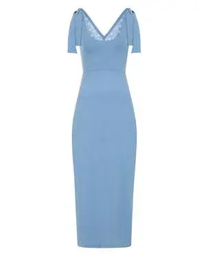 SOPHIE CAMERON DAVIES Lace Back Maxi Dress - Blue