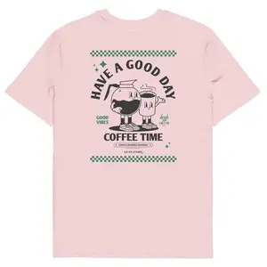 ANCHOR & CREW Organic Cotton Embroidered T-shirt - Pink