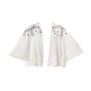 ITALIA A COLLECTION Neutrals Seashell Crochet Cape