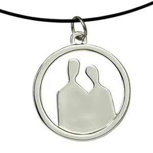 YENNY COCQ LLC Ycd Silhouette Couple Pendants - Brown