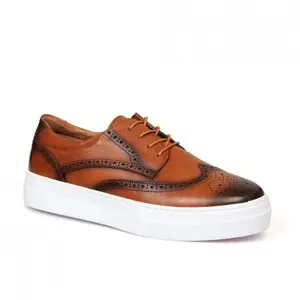 DAVID WEJ Leather Brogue Sneakers