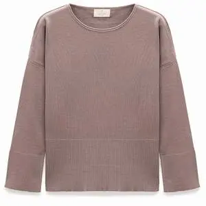 PERALUNA Rio Flat Knit Boat-neck Jumper - Grey