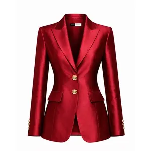 RICHA SHARMA Handcrafted Pure Silk Tailored Blazer
