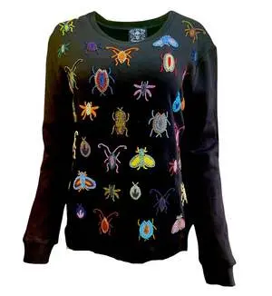 ANY OLD IRON Beaded Sweatshirt