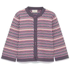 PERALUNA Imagine Jacquard Knit Cardigan