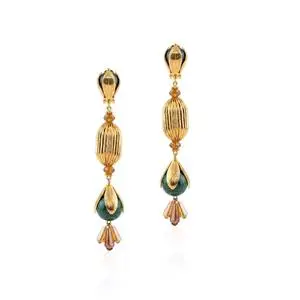 JAREDJAMIN Bud Of Course Clip-on Earrings - Green