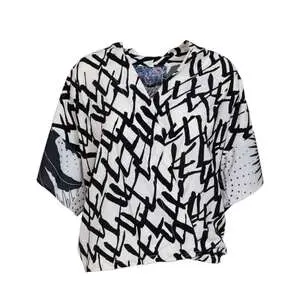ARTISTA Printed Overlapped Blouse