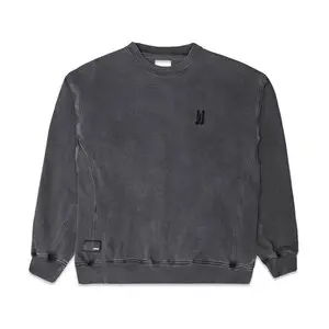 COMUNE Duke Crew Faded Sweatshirt - Black