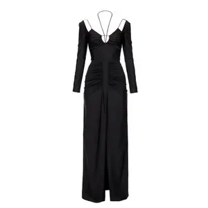 AGGI BY HALEWSKI Dianna Maxi Evening Dress - Black