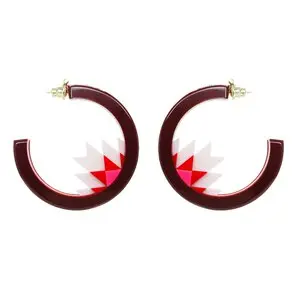GISSA BICALHO Kuntur Hoop Earrings - Pink