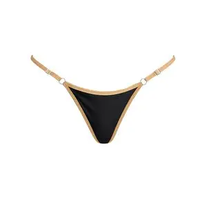 IVY SWIMWEAR Neutrals Rosella Nude Mesh Bottom - Black