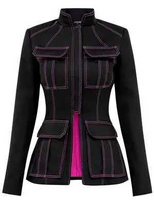 TIA DORRAINE Tailored Jacket With Cargo Pockets