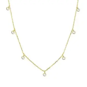 KAMARIA Dew Drops Crystal Choker Gold