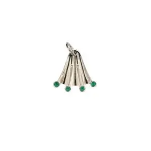 PEARL CODE Paw Pendant With Onyx - Silver