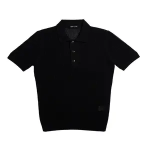 EIGHT X Zephyr Short Sleeve Button Up Crochet Shirt
